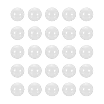 uxcell 25pcs Ceramic Bearing Balls 6.35mm 1/4" ZrO2 Zirconium Oxide ...