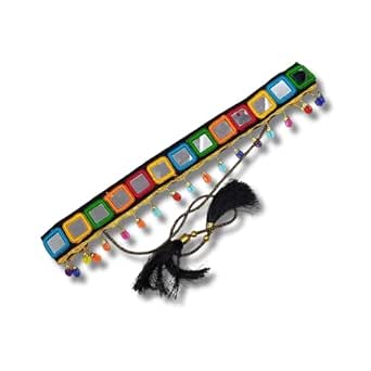 Buy NIDDLEMAN Women Mirror & Moti Work Belt For Saree & Lehenga at ...