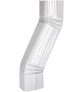 Amazon.com : VYH Downspout Leader Gutter Offset 2x3 White （Offset 3 ...