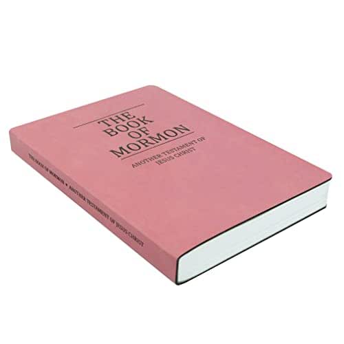 Amazon.com: LDS Scriptures Basic Pink Leatherette Book of Mormon Fully ...