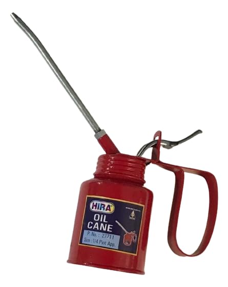 HIRA Oil Can, 1/2 Pint (275ml) Capacity Manual Pump Oil Can, Steel ...