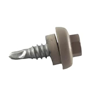 Metal Depot Orange Long Life Ash Gray Lap Stitch Screw #14 x 7/8 Self ...