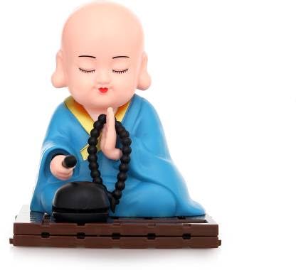 Moving Head & Hand Solar Meditating Buddha| Monk Feng Shui Items for ...