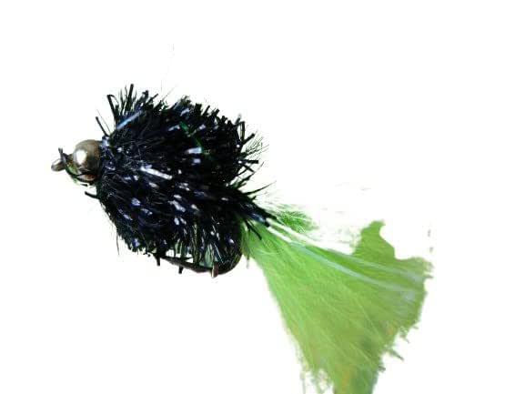 Amazon.com: Streamer Fly " Blob Black Nugget " Set of 3 (Hook Size 10 ...