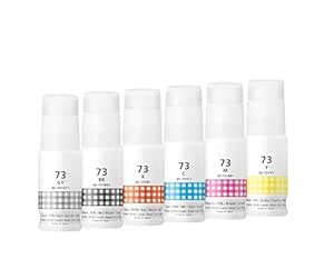 GI-73 Ink Bottle for Canon G570, G670, G550, G650, G620 Printers (All 6 ...