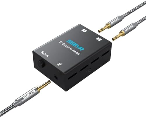 Amazon.com: COOIDEA 3.5mm Stereo Audio Switcher（1 in 2 Out /2 in 1 Out ...