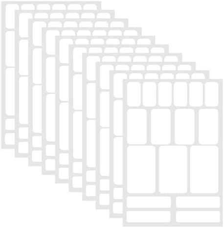 COMNICO 170Pcs Removable Labels Waterproof Blank Sticker Food Labels ...