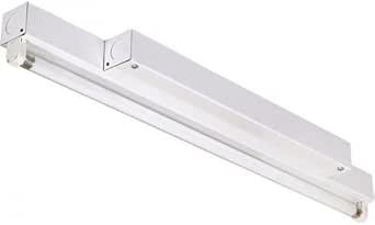 24" 1 Lamp Staggered Strip Fixture, 1 Lamp, 17 Watt T8, 120-277 ...