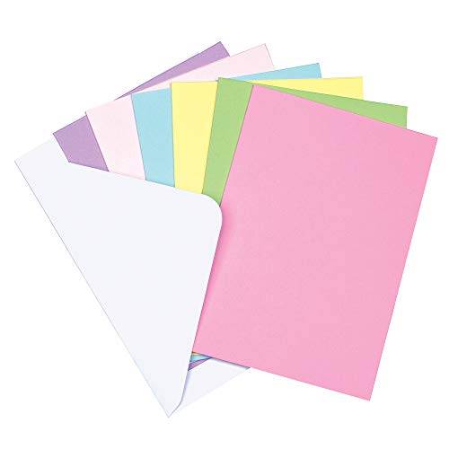 Baker Ross AF358 Blank Coloured Greeting Cards (Pack of 12) To Colour ...