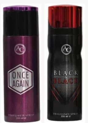 Buy Aero Care Once Again & Black Edition Body Spray - For Men & Women ...