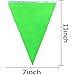 Amazon.com: TSMD Solid Green Pennant Banners Flags String DIY Bunting ...
