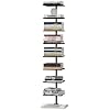 zktoermn Metal Spine Book Tower, 6/8 Tier Floor Type Invisible ...