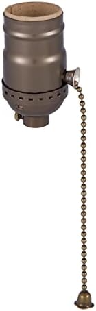 RDEXP Vintage Lamp Socket with Pull Chain AC 110-240V E27 Light Bulb ...