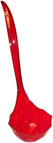 Amazon.com | Red Plastic Punch Bowl Ladle & 12 Punch Cup Hooks: Kitchen ...