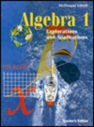 Algebra 1: Explorations and Applications, Teacher's Edition: Leiva ...