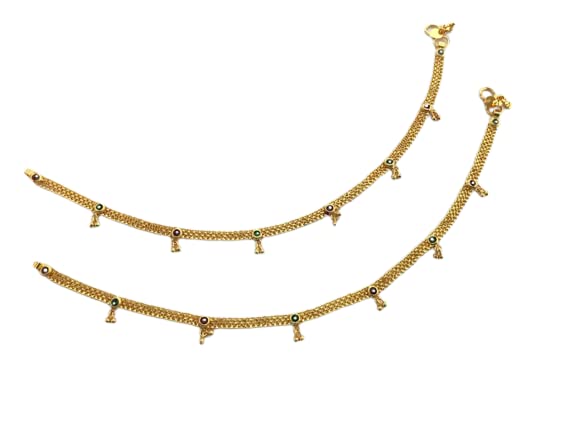 Primectrla Fab Traditional Simple gold plated Single Leg Chain Golden ...