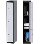 Amazon.com: SUXXAN Employee Locker with 3 Doors, Metal Locker foe ...