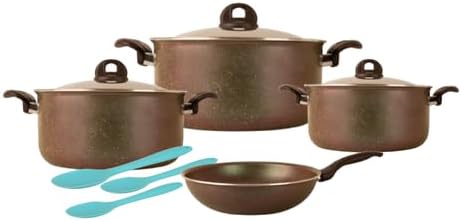 Trueval Granite Plus – 10-Piece Green Granite Cookware Set (Includes ...