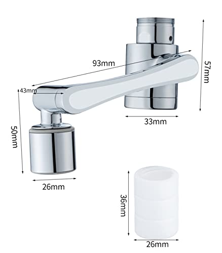 1080 Degree Swivel Multifunction Spout Tap Attachment Splashproof ...