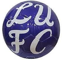 LEEDS UNITED Match Ball, Size 5, Metallic Blue with LUFC Script ...