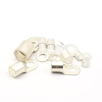100PCS OT 1/1.5-3/4/5/6/8/10/12 O-Ring Terminal Connector Ring Crimp ...