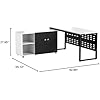 Amazon.com: LITTLE TREE 55" Large Office Desk PC Laptop Study Writing ...