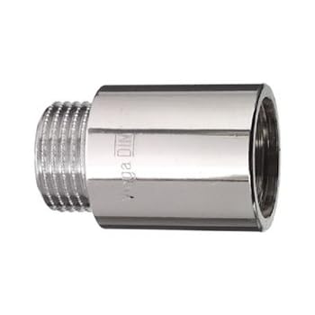 Chrome Water Tap Extension 3/4" Length 60mm BSP Thread Union Coupler ...