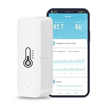 WiFi Temperature Sensor,Indoor Thermometer for Home,Support Alexa ...