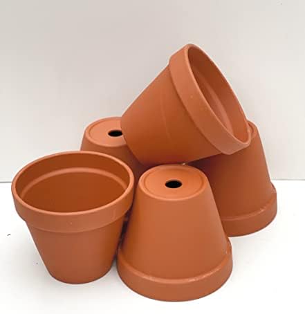 Spang Small Traditional Terracotta Plant Pots 9cm W x 8cm H (F9) - Pack ...