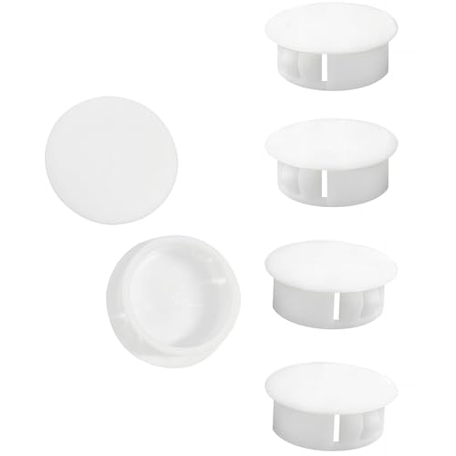 Qrity 10 Pcs Plastic Hole Plugs, 25mm Round Button Plugs, Snap on Type ...