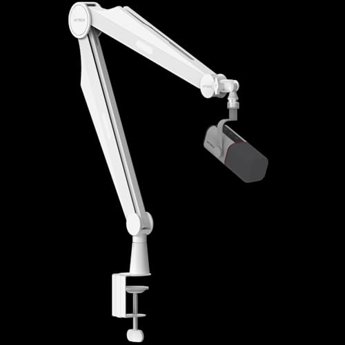 Snapklik.com : Microphone Boom Arm White Mic Arm For Blue Yeti Shure ...