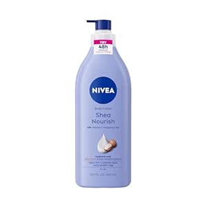 Amazon.com : NIVEA Shea Nourish Body Lotion for Dry Skin with Hyaluronic Acid, Shea Butter and ...