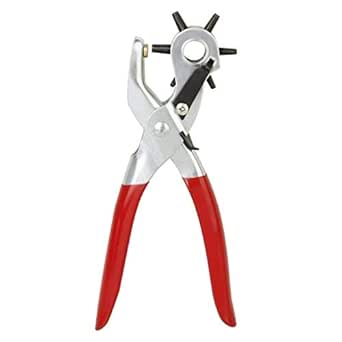 MAAUVTOR Revolving Leather Belt Hole Punch Plier with Multi Tool Manual ...