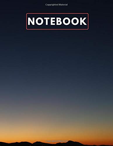 Notebook: Mountains Sunset View Notebook For Taking Notes/400 Pages ...