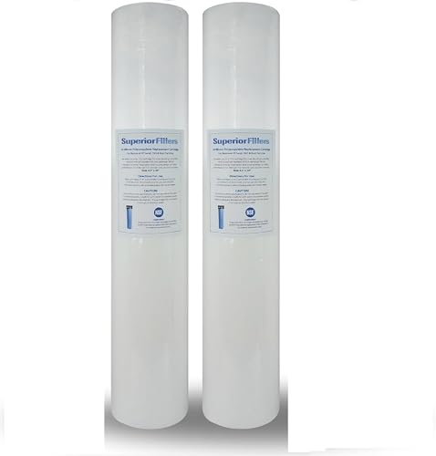SUPERIOR 20 Micron Sediment Filter - 20 x 4.5 Whole House Water Filter ...