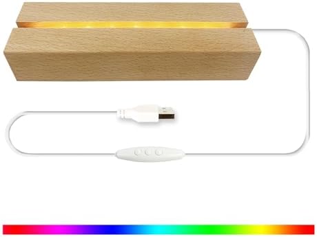 Amazon.com: LeJisunhs LED Light Display Pedestal,Beech Wood Lamp Base ...