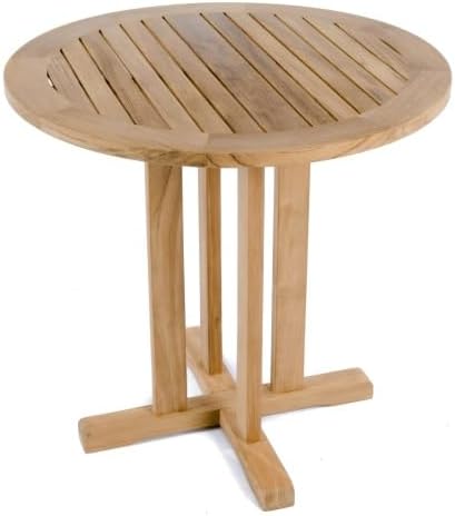 Amazon.com: Teak Bistro Table 30 inch Dia : Patio, Lawn & Garden