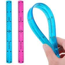 Flexible Ruler Scale 30 cm | Folding Measuring Ruler, Pack of 2 ...