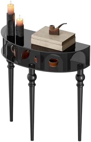 Amazon.com: Eglaf Acrylic Half Moon Console Table - Small Entryway ...