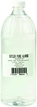 Amazon.com: Butler's Best Pure Almond Extract 32 oz. Plastic Bottle (2 ...