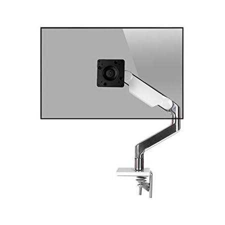 Humanscale M8.1 Monitor Desk Mount Clamp Slanted White (M81CMWBTB ...