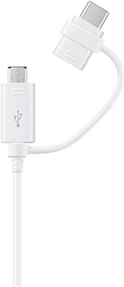 Samsung Original Combo Charge and Sync USB-C/Micro USB Cable - White ...