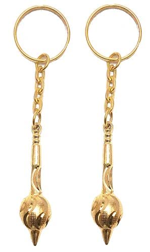 Rashi Traders Golden Gada Key Chain (Pack OF 2) : Amazon.in: Fashion