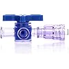 Amazon.com: QWORK 3-Way Stopcocks with Luer Connection, Medical Injection Stopcock, Sterile, 5 ...