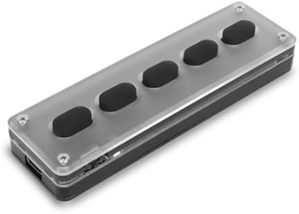 Amazon.com: Wisoqu 5 Key Programming Macro keypad, Gaming Keyboard with ...