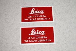 Amazon.co.jp: Leica Cut Out Letter Sticker Red (Transfer) 2 Pack SET ...
