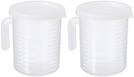 Amazon.com: PATIKIL Graduated Beaker, 2 Pack 250ml PP Plastic Liquid ...