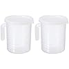 Amazon.com: PATIKIL Graduated Beaker, 2 Pack 250ml PP Plastic Liquid Measuring Cup Double Sided ...