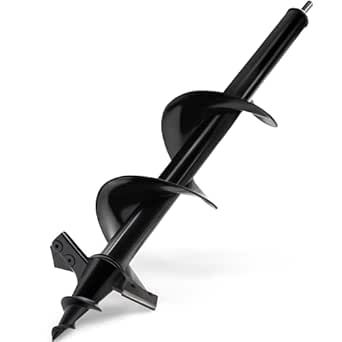SYITCUN Auger Drill Bit for Planting - 4"X16" Heavy-Duty Auger Post ...