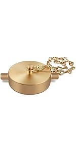 Amazon.com: AquaNPT Brass Fire Hose Connection Cap, 2-1/2" NST(NH) Fire ...